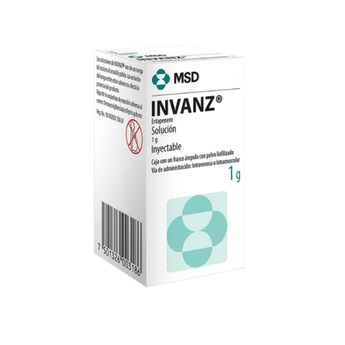 Invanz Solución Inyectable 1g Caja con FAM – Altesfarma